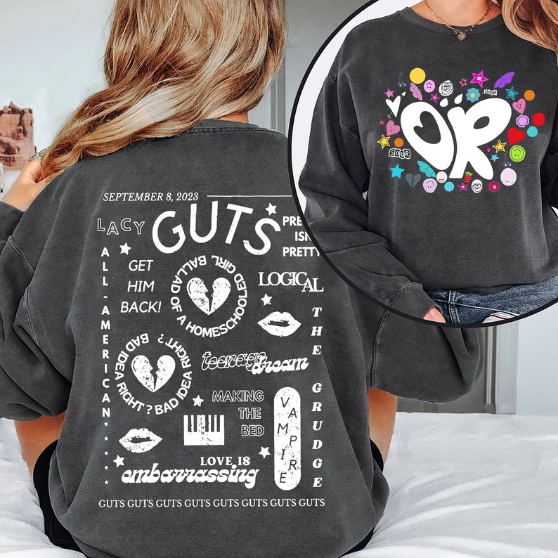 Retro Guts Album Song Olivia Rodrigo Png, Olivia Rodrigo Guts Png, Guts ...