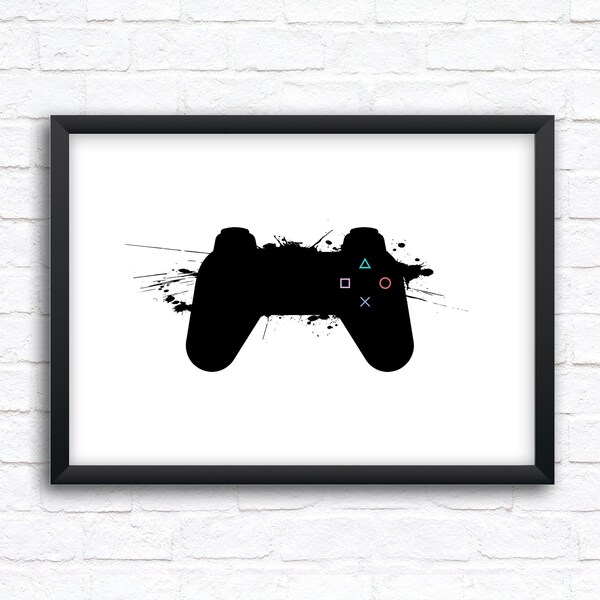 Playstation Controller Art - Etsy