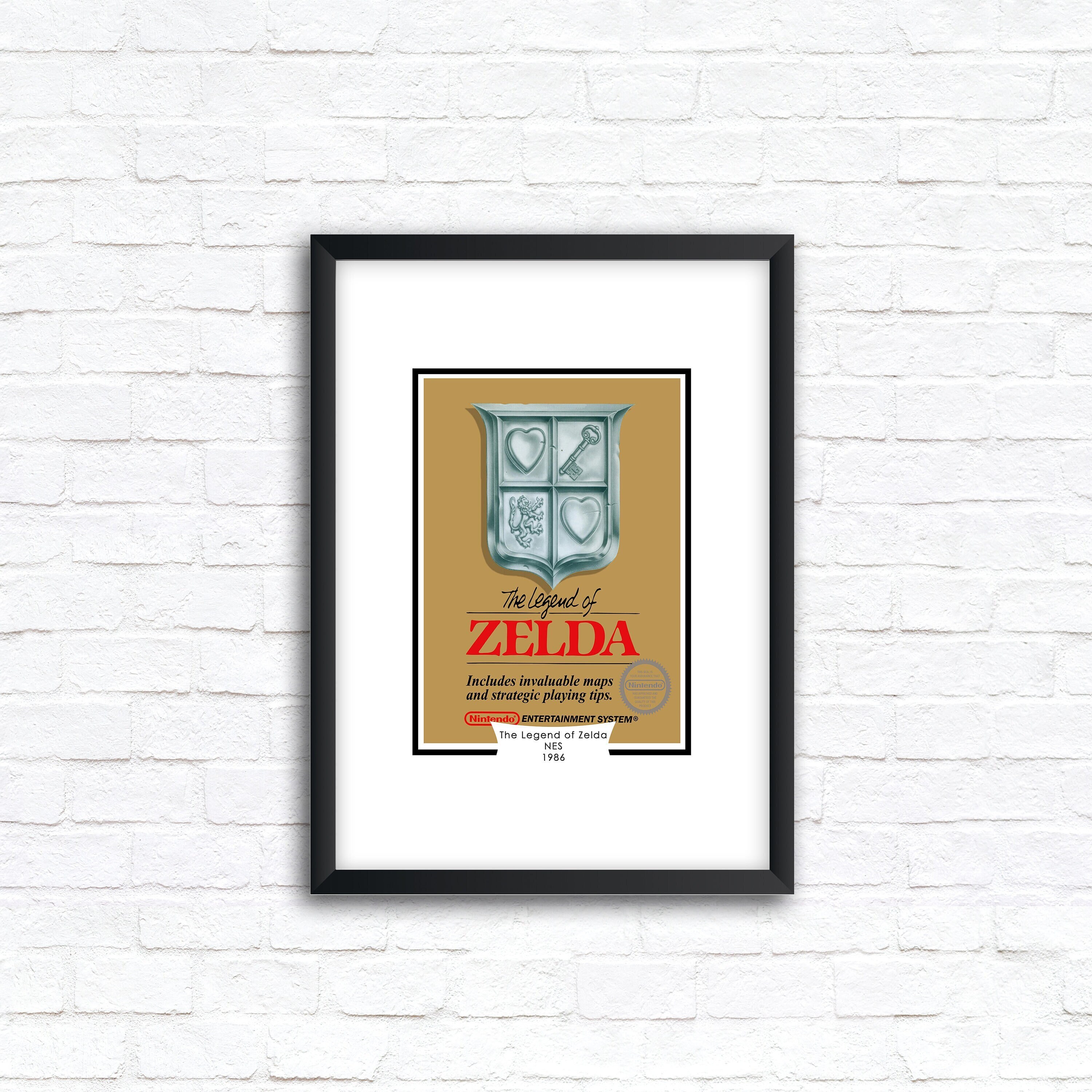 RETRO the Legend of Zelda 1986 NES Box Art Wall Art Poster - Etsy UK