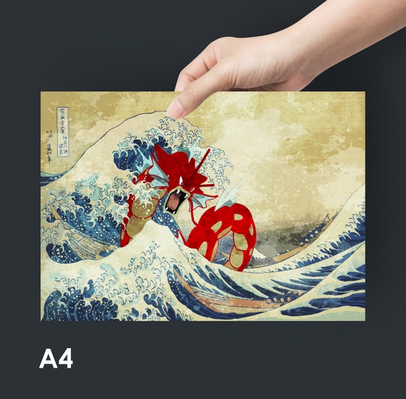 Red Gyarados Japanese Wallpaper