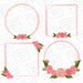 Roses Frames Clipart, Floral Frames Clipart, Roses Frames, Rose Clipart ...