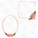 Roses Frames Clipart, Floral Frames Clipart, Roses Frames, Rose Clipart ...