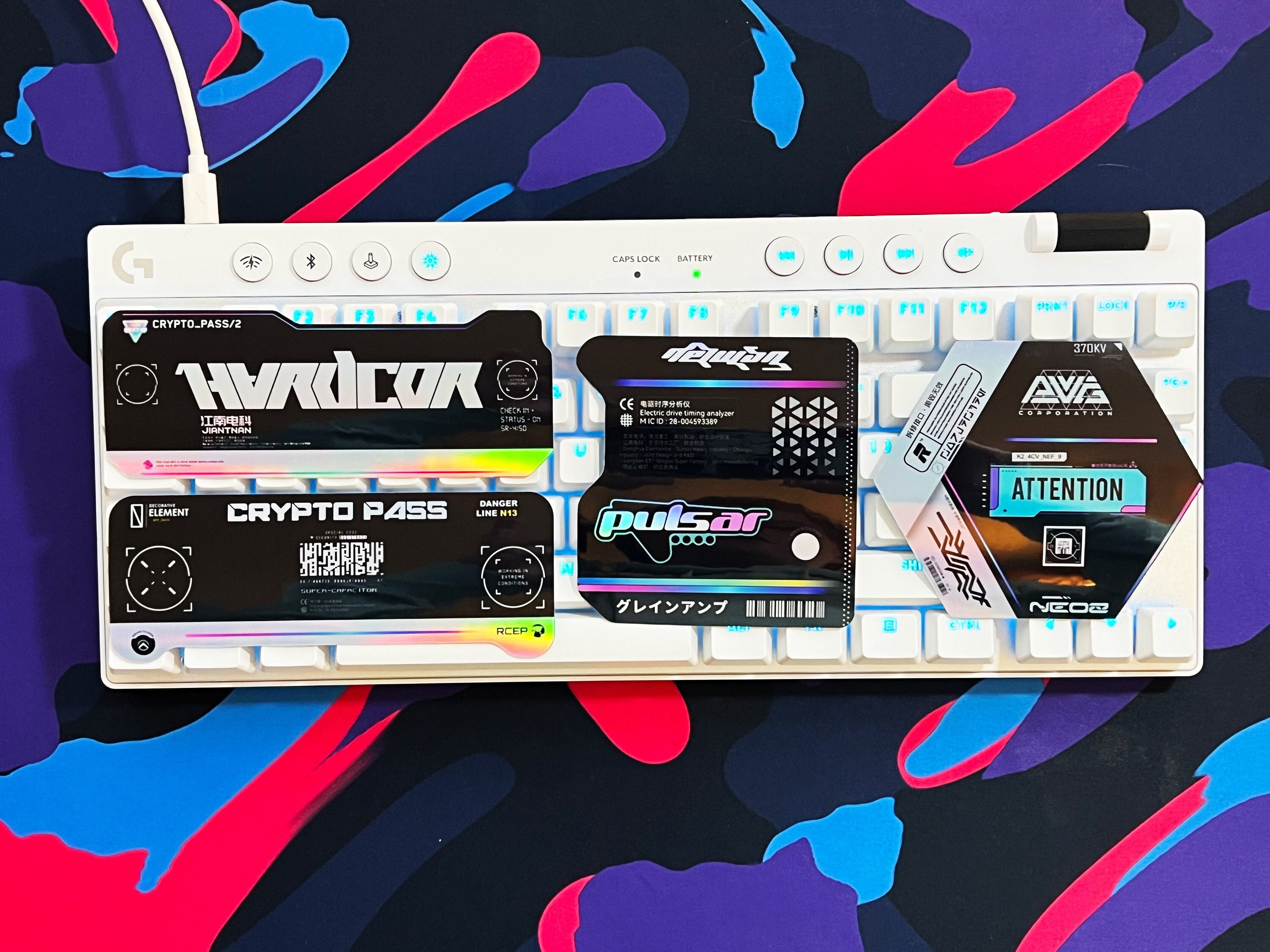 Futuristic Cyberpunk Decal Sticker Set 4pcs v6 - Etsy