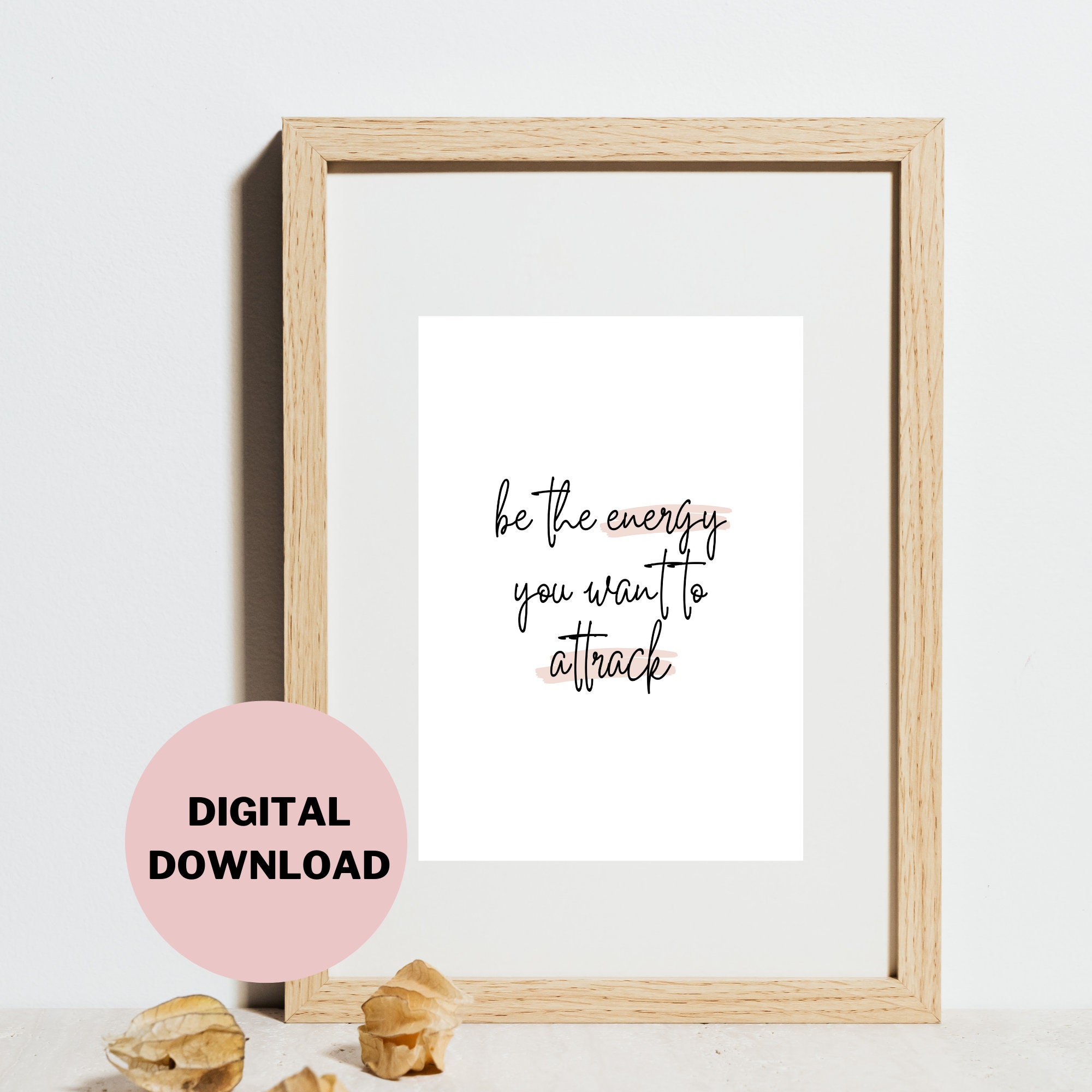 Positive Quote Printable Wall Art Print, Motivational Print, Digital ...