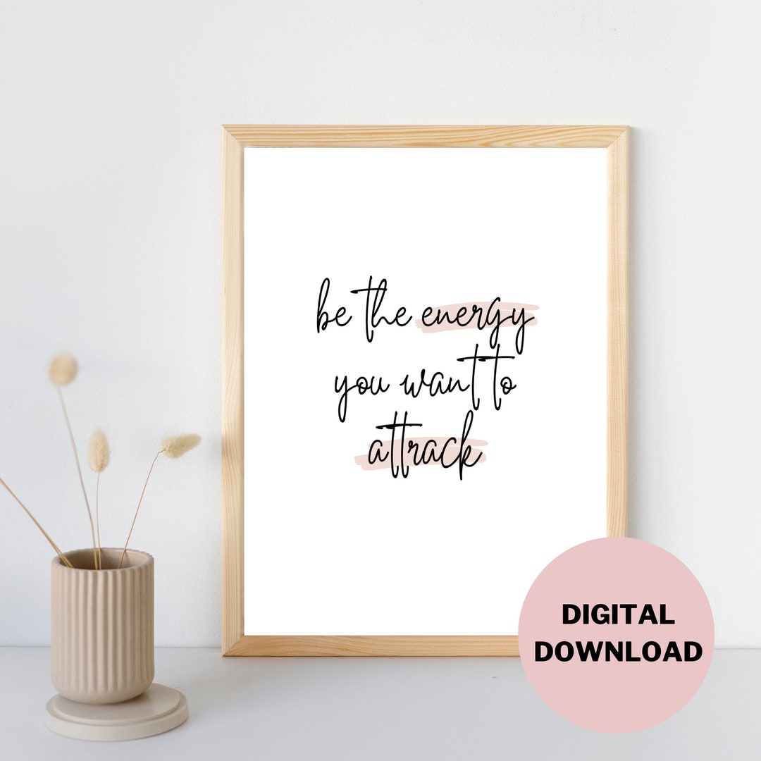 Positive Quote Printable Wall Art Print, Motivational Print, Digital ...