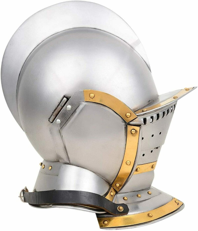 Medieval Knight Full Face Helmet Armor Crusader Helm New | Etsy