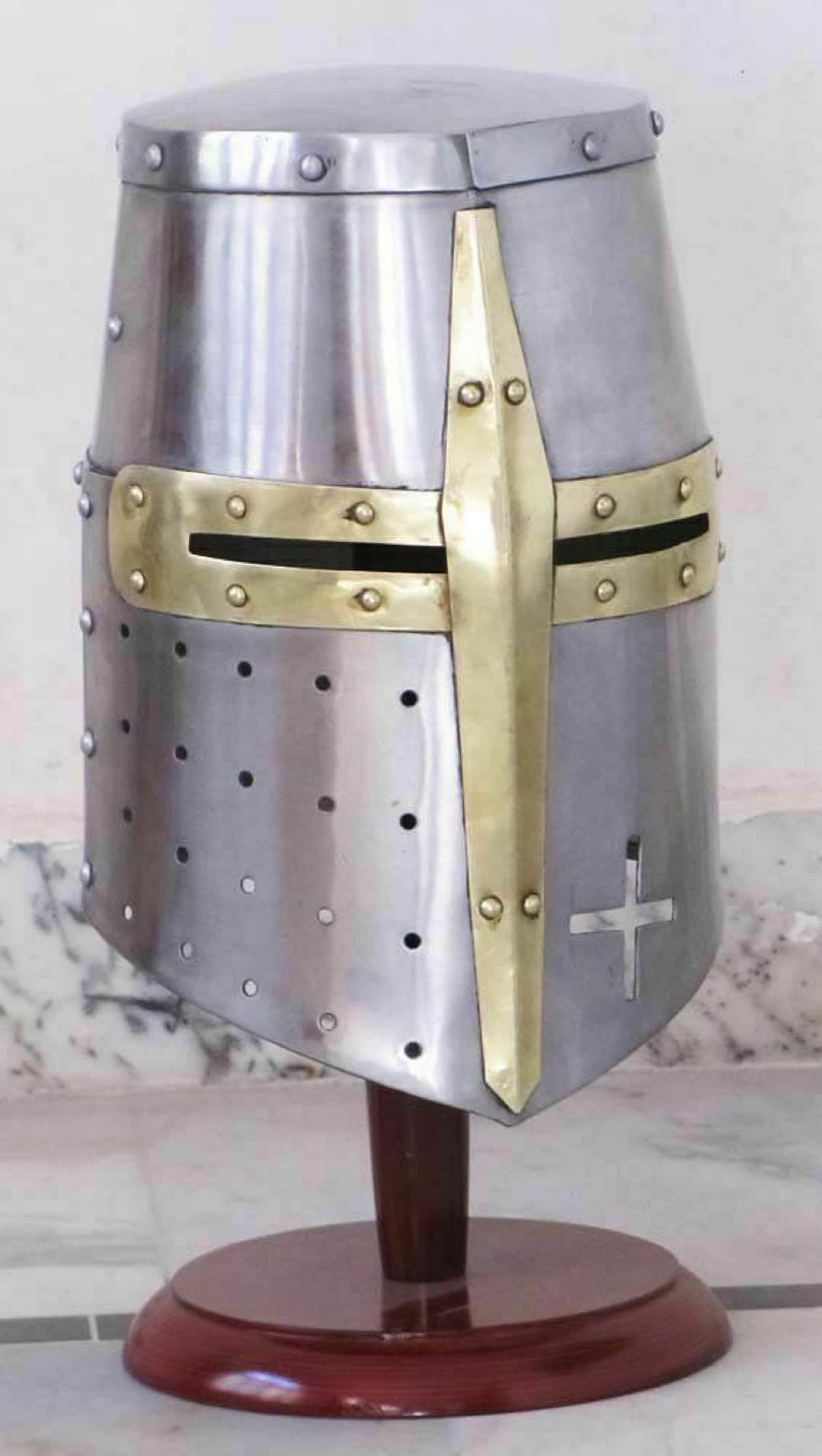 Medieval Knight Templar Helmet Crusader Helmet New Battle | Etsy Medieval Knight Templar Helmet Crusader Helmet New Battle | Etsy