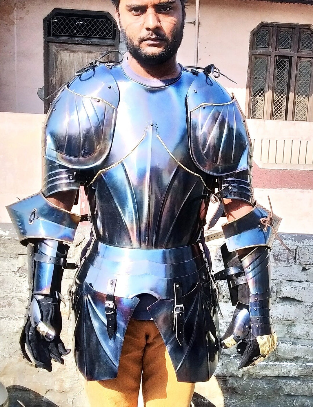 Medieval Half Body Armor Suit knight Larp Costume Battle SCA Armor Suit ...
