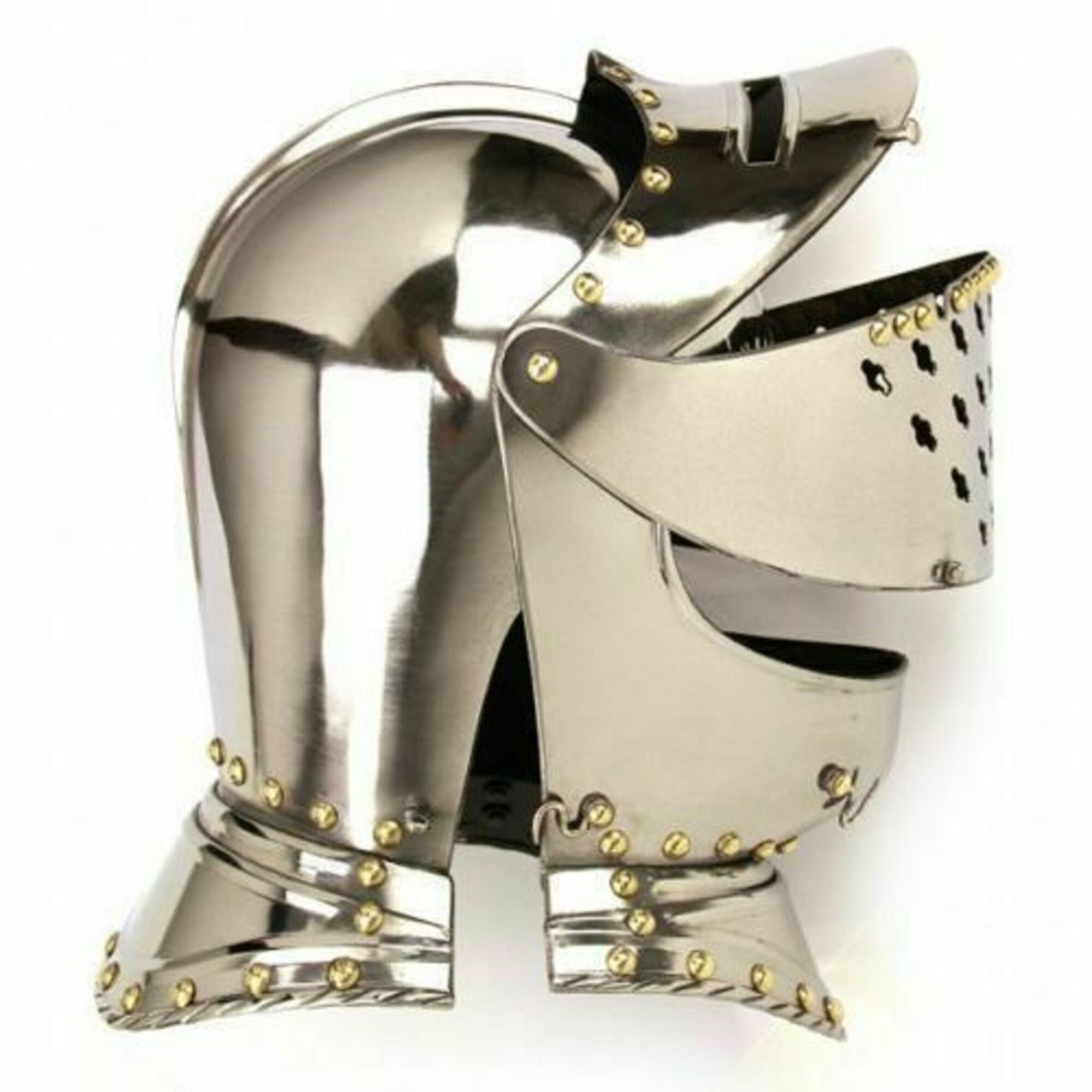 Medieval Knight Full Face Helmet Armor Crusader Helm New | Etsy