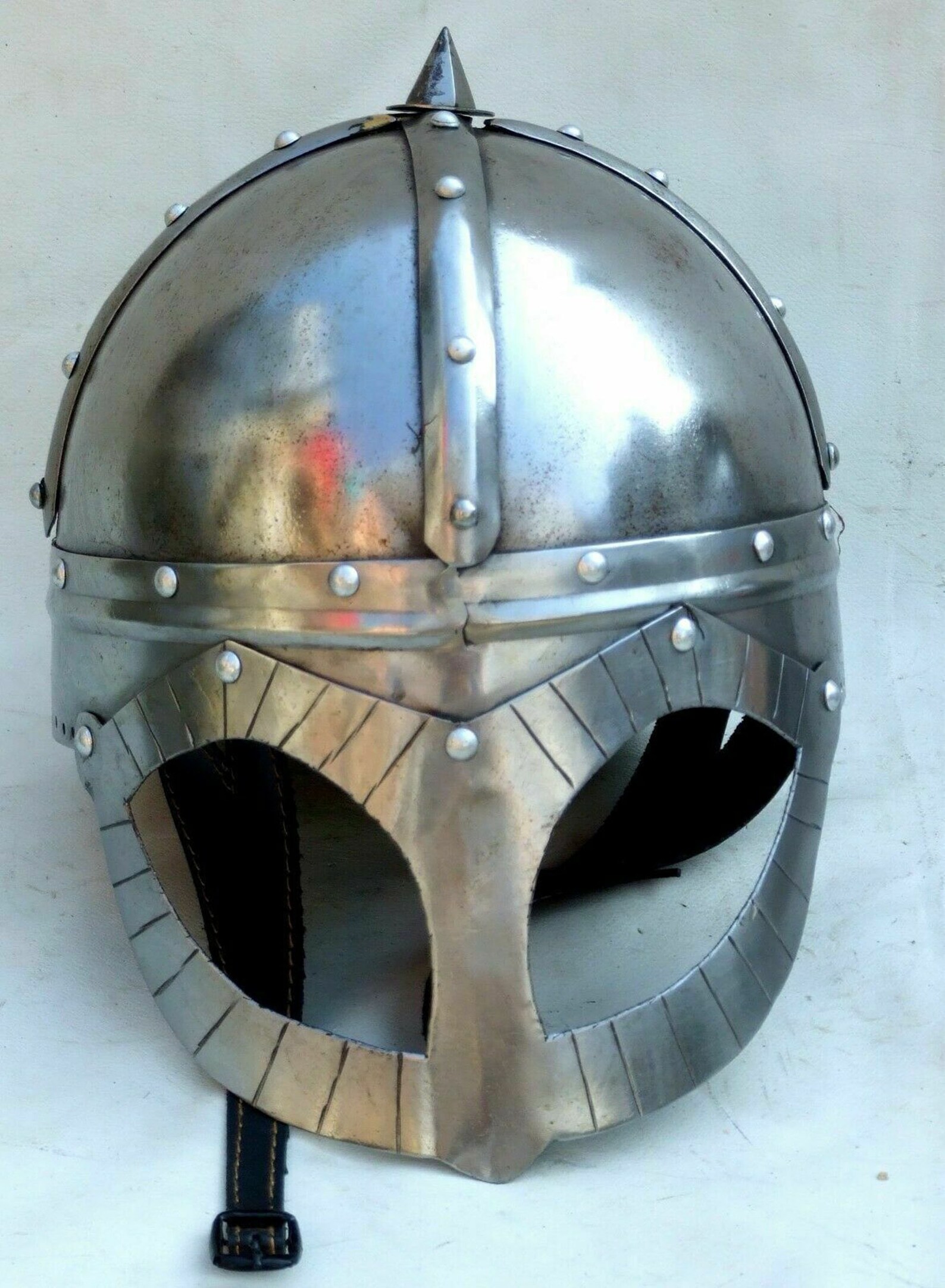 Medieval Steel Viking Nasal Helmet hand-forged - Etsy