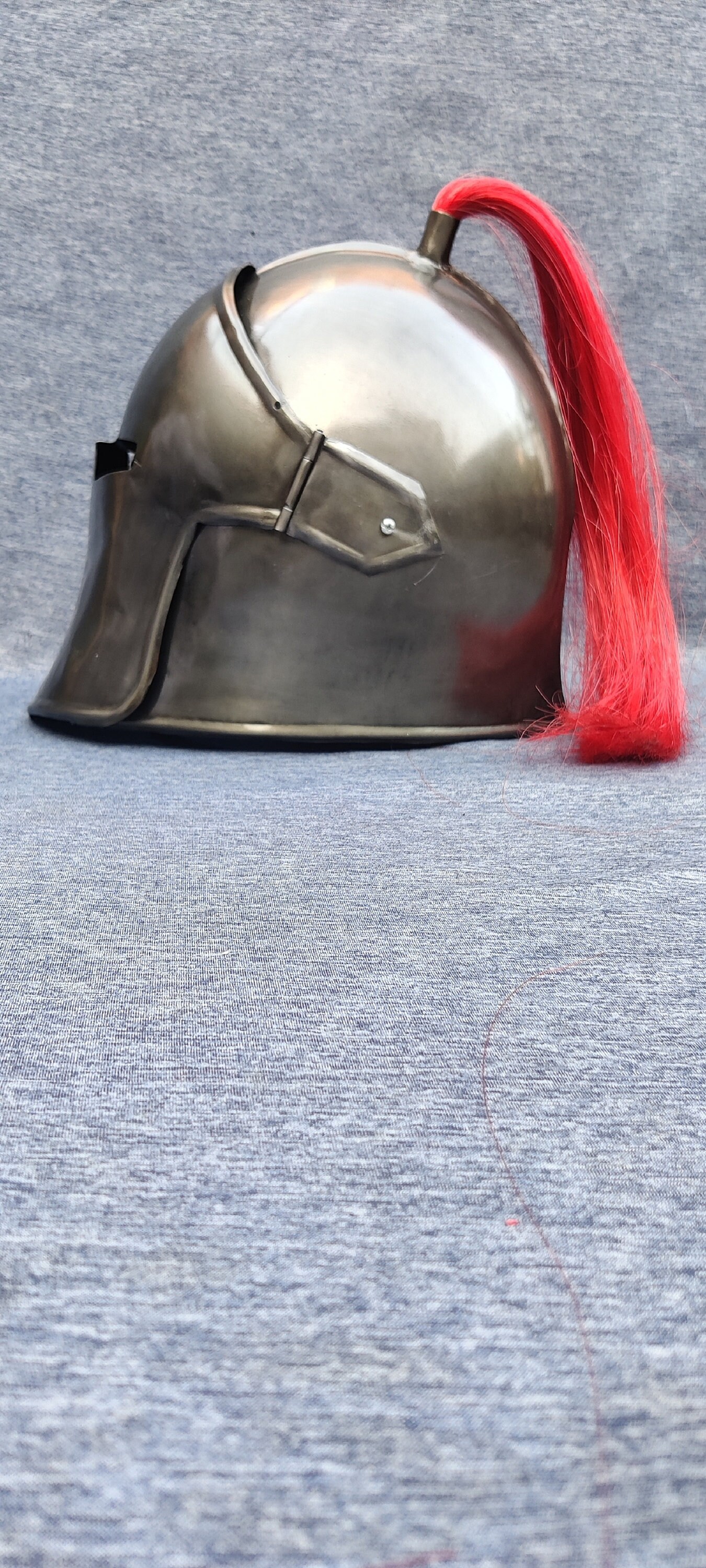 GREAT BARBUDA Knight Halloween Helmet With Plume Functional | Etsy