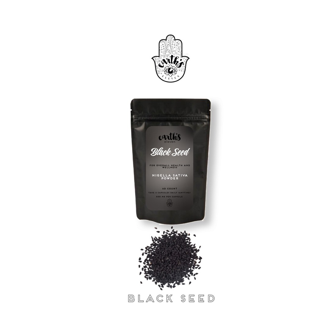 Black Seed Powder 60ct Capsules - Etsy