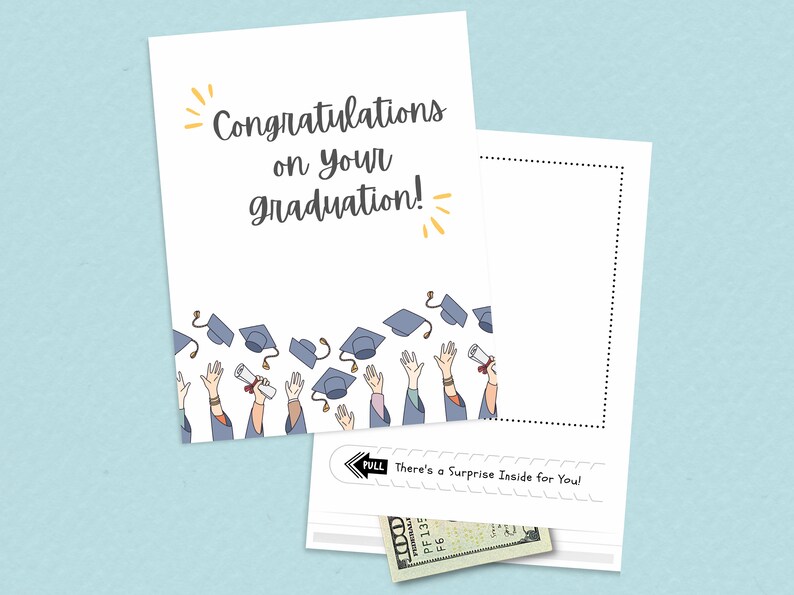 Congratulations Money Card, Graduation Gift Card Holder, Graduation ...