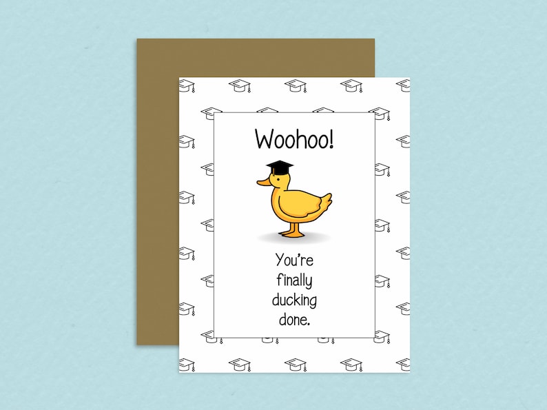 Funny Graduation Card, Funny Graduation Card for High School Graduation ...