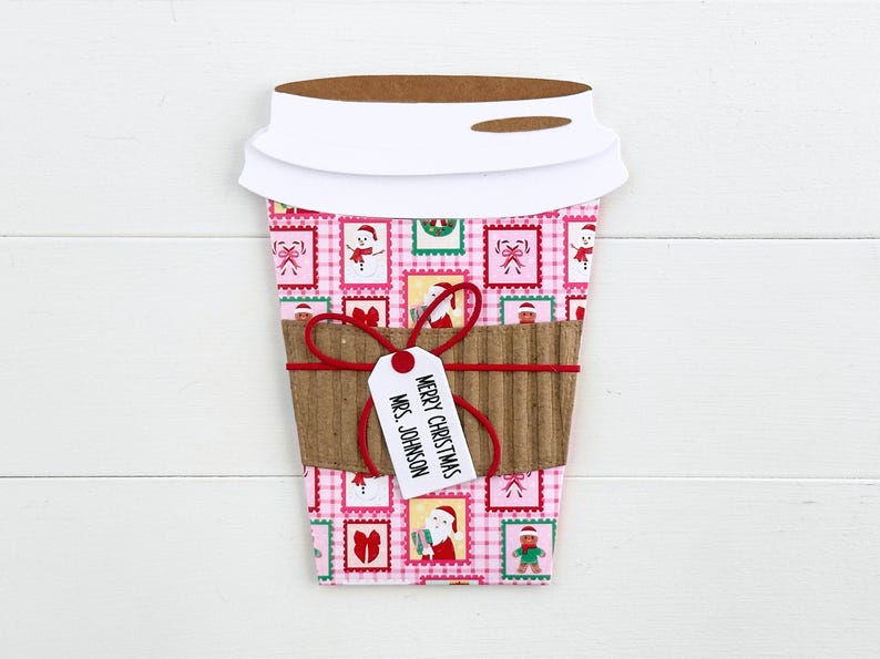 Christmas Teacher Gift Card Holder, Gifts for Teachers, Coffee Cup Gift ...