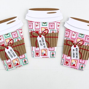 Christmas Teacher Gift Card Holder, Gifts for Teachers, Coffee Cup Gift ...