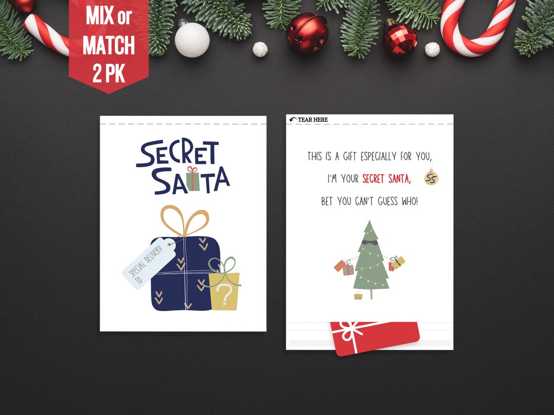 2pk Secret Santa Gifts, Secretsanta Christmas Gift Exchange, Secret ...