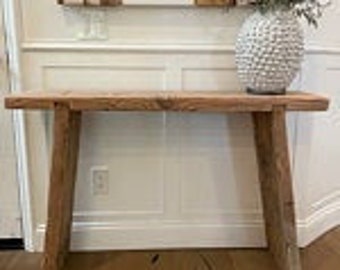 Reclaimed Wood Console Table | Etsy