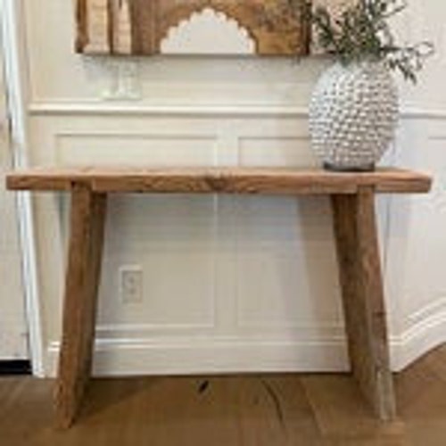 Rustic Barn Wood Console Table | Etsy