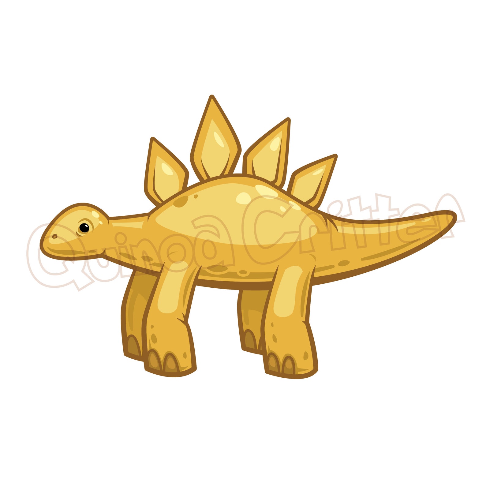 Stegosaurus Clipart Digital Download Cute Dinosaur for Boys - Etsy