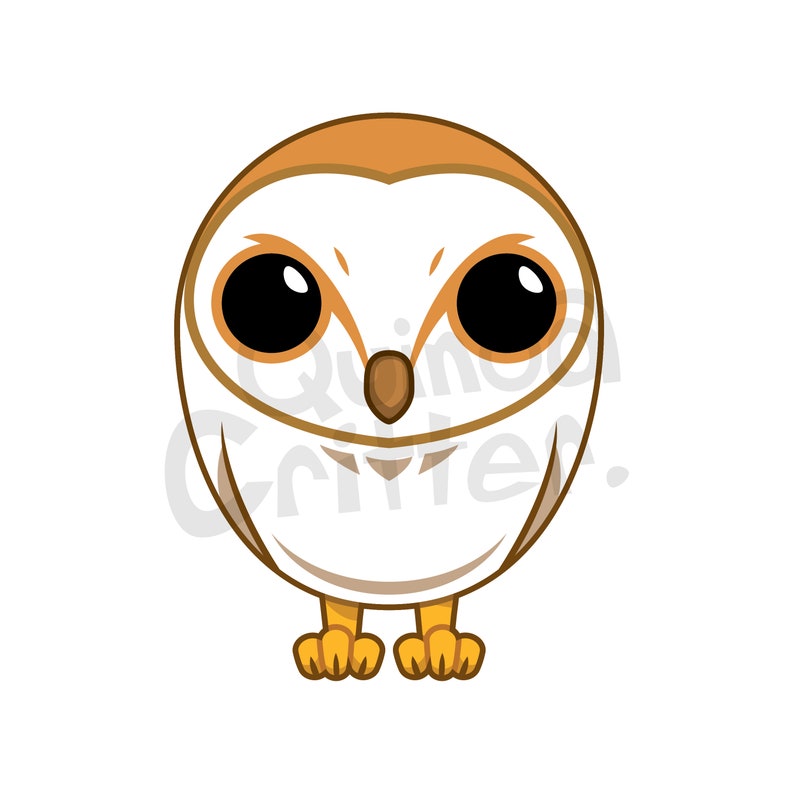 Owls Clip Art Digital Download Cute Owl Birds Clipart Great Horned Owl ...