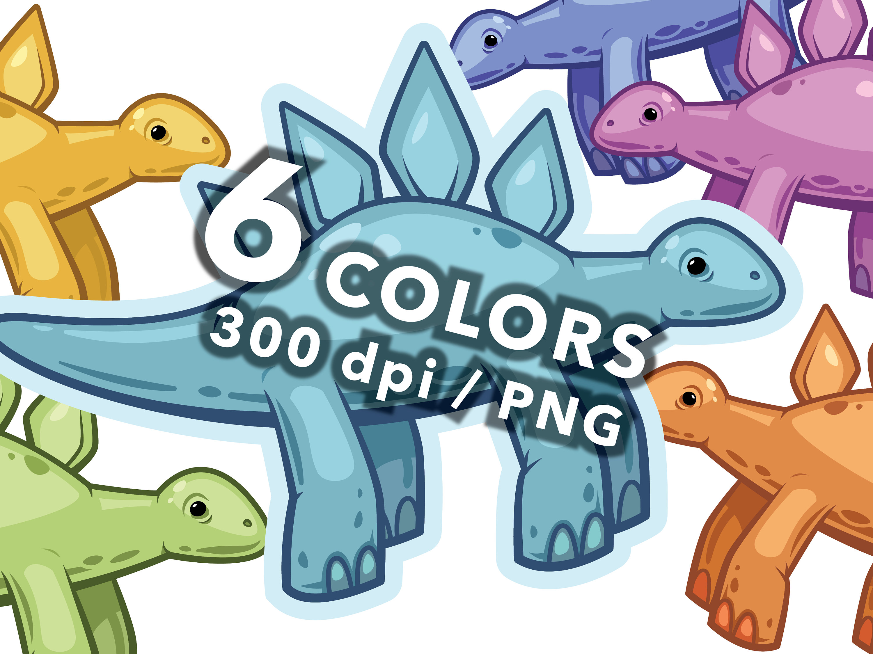 Baby Stegosaurus Clipart