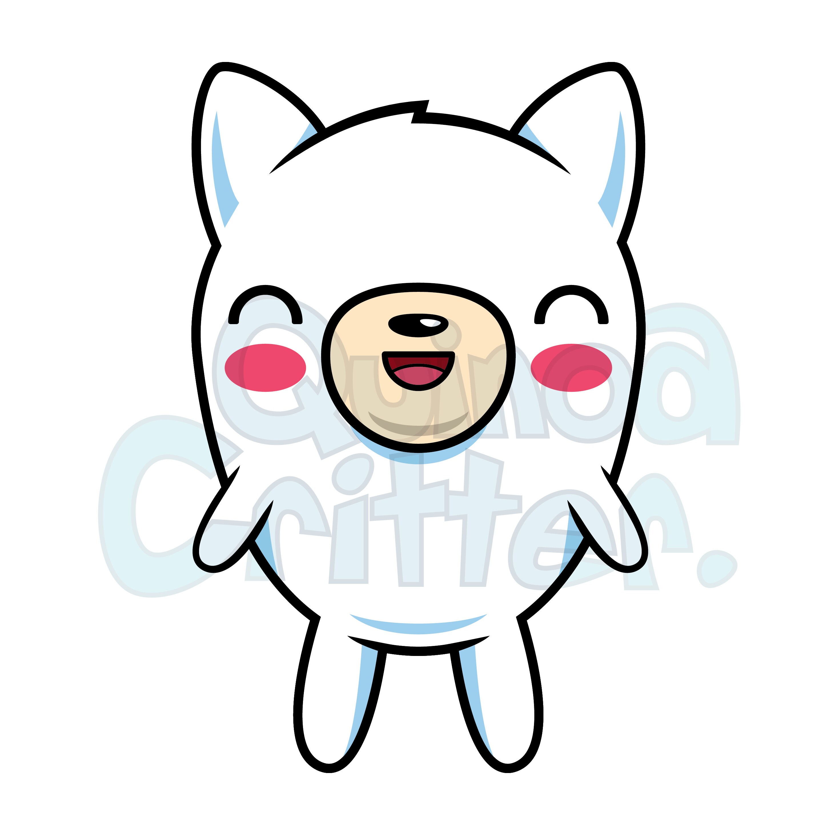 Arctic Animals Clipart Penguin Winter Snowflakes Graphic - Etsy