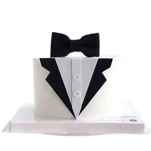 Tux and Bow Tie Cake Topper, Tuxedo, Wedding Cake Topper, Bow Tie ...