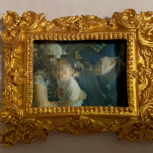 ALL EDIBLE Frame With Picture, Edible Picture Frames Cake Topper ...