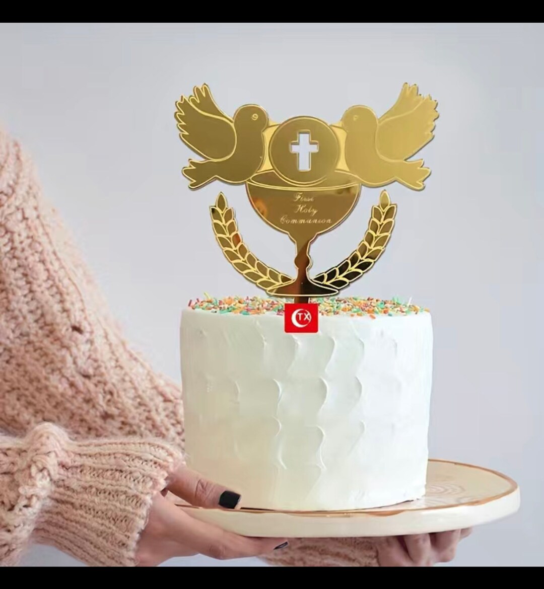 First Holy Communion, Baptism, Religious Topper, Baptism Cake Topper ...