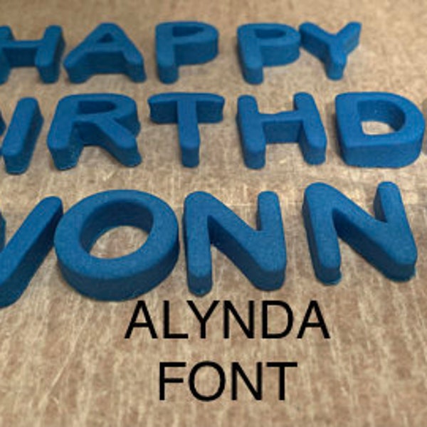Fondant Letters - Etsy