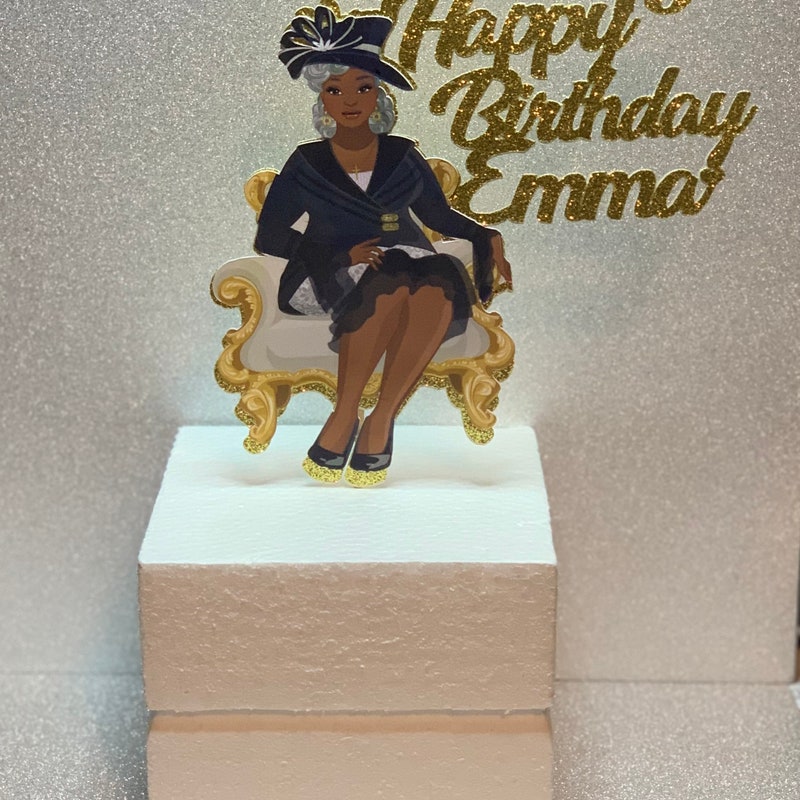 Lady Cake Topper - Etsy