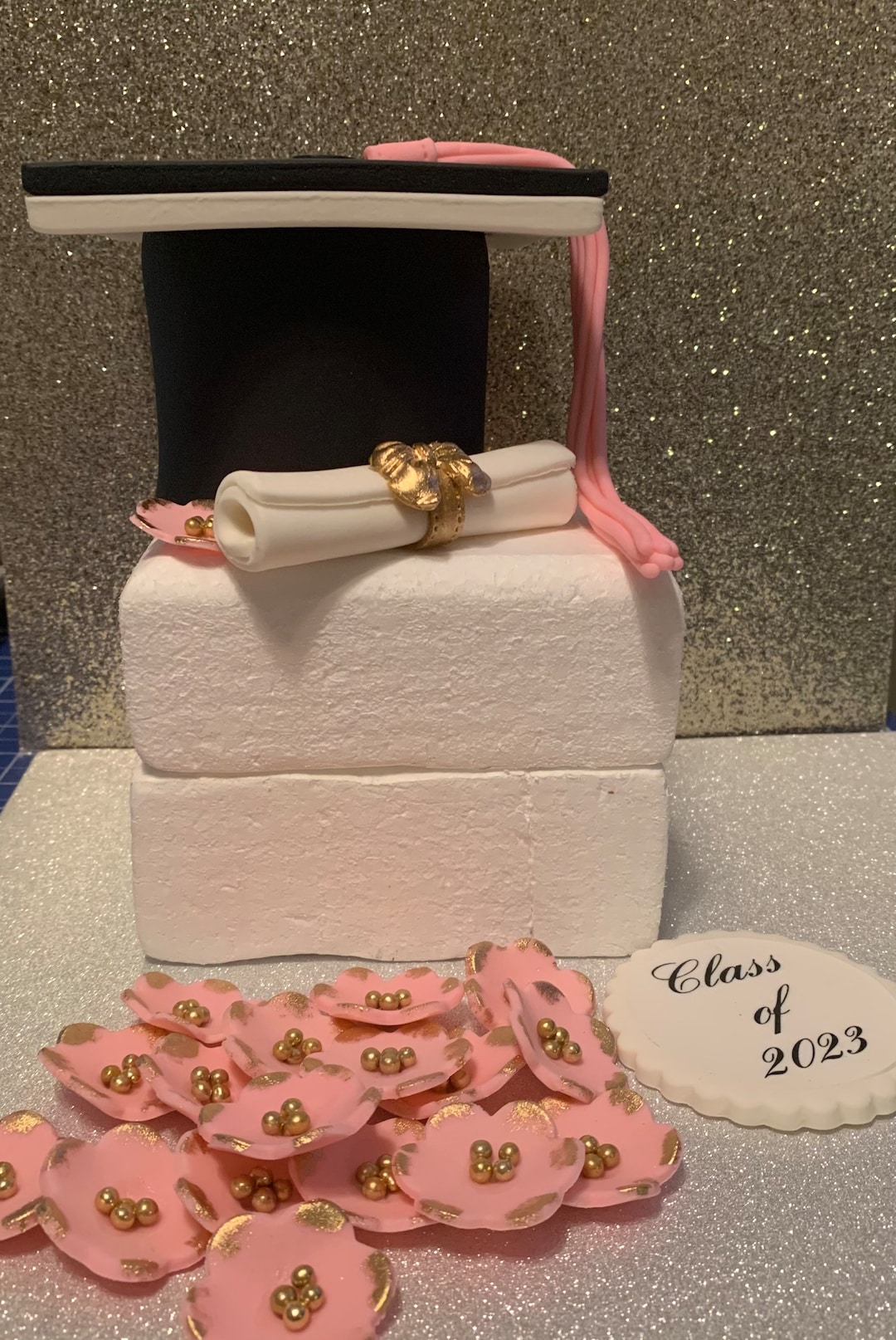 2024 Fondant Graduation Cake Decorations, Topper Diploma, 2024 ...