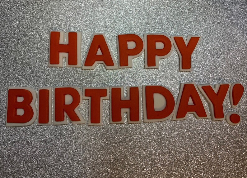 3D Edible Fondant Letters Letter Cake Topper Edible Fondant - Etsy