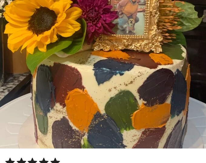 ALL EDIBLE Frame With Picture, Edible Picture Frames Cake Topper ...