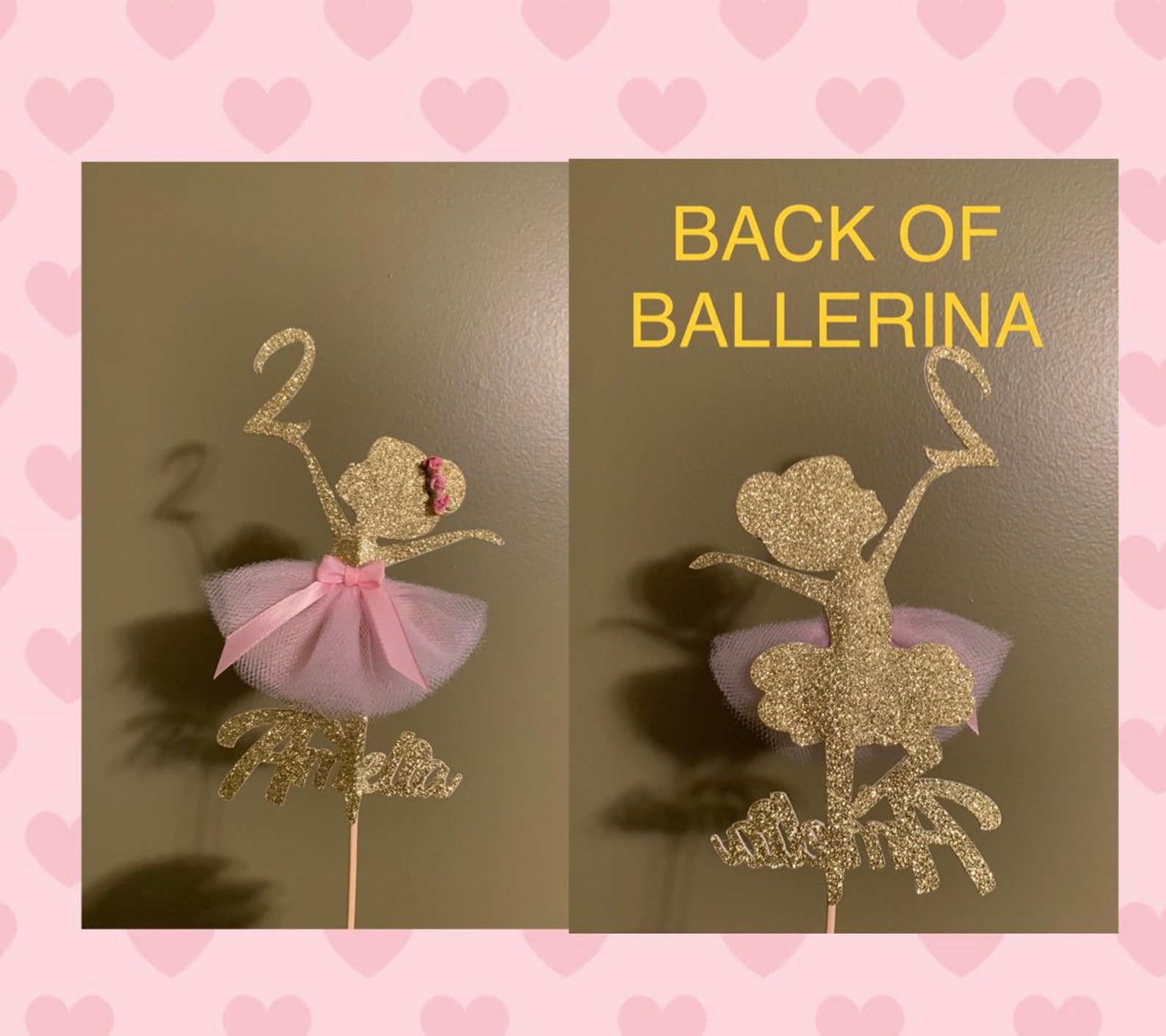 Ballerina Cake Topper Birthday Party Ballerina Birthday - Etsy