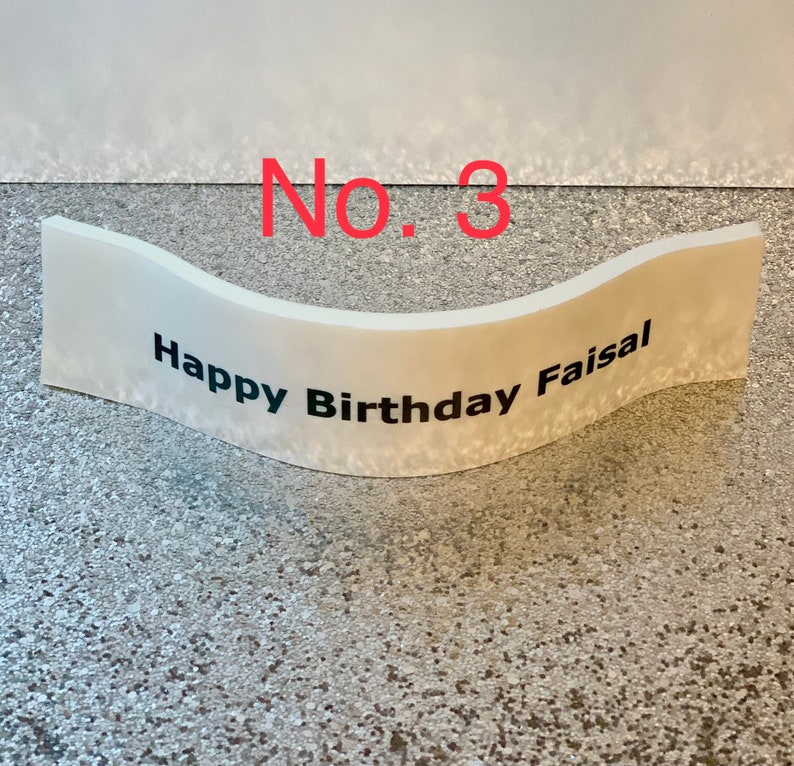 EDIBLE Cake Banner Whats the Scoop Ribbon Edib Streamer | Etsy