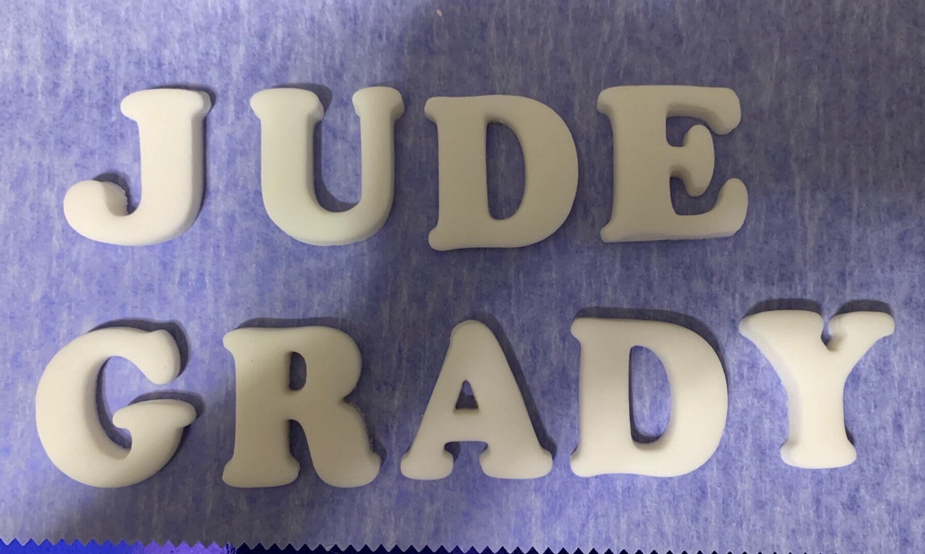 Edible Large-thick Fondant Letters Cake Topper Large Edible - Etsy