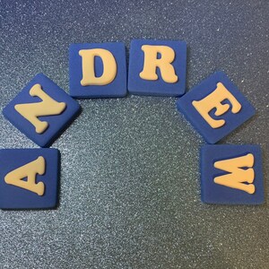 Fondant Letters,fondant Alphabet,letter Cake Toppers,block Letters ...