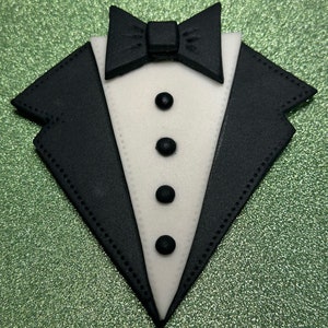 Fondant Tuxedo Cake Topper, Tuxedo Cake Topper, Wedding, Birthday ...