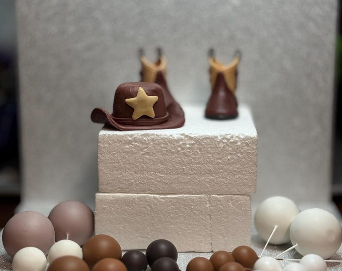 Cowboy Boot, Cowboy Hat, Cake Toppers, Western Cake Toppers, Ranch ...
