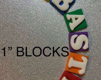 Fondant Abc Blocks - Etsy
