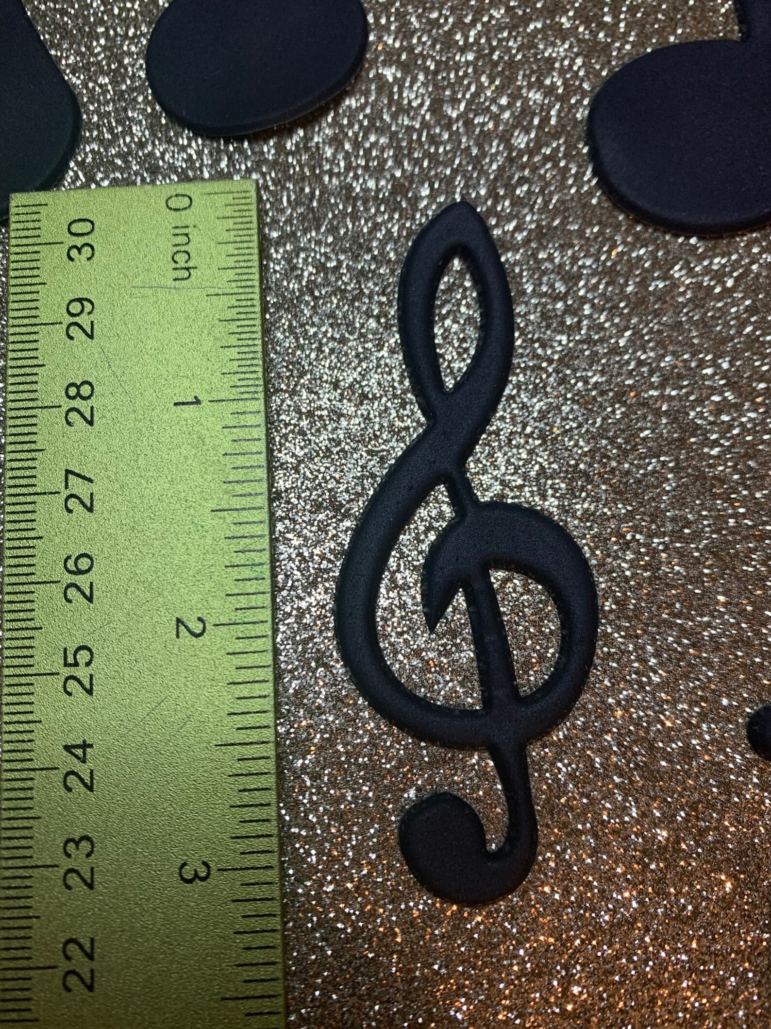 Music Notes, Fondant Music Notes, Edible Music Notes, Musician Birthday ...