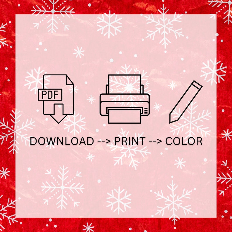 Printable Christmas Coloring Pages Christmas Coloring Book Etsy Printable Christmas Coloring Pages Christmas Coloring Book Etsy