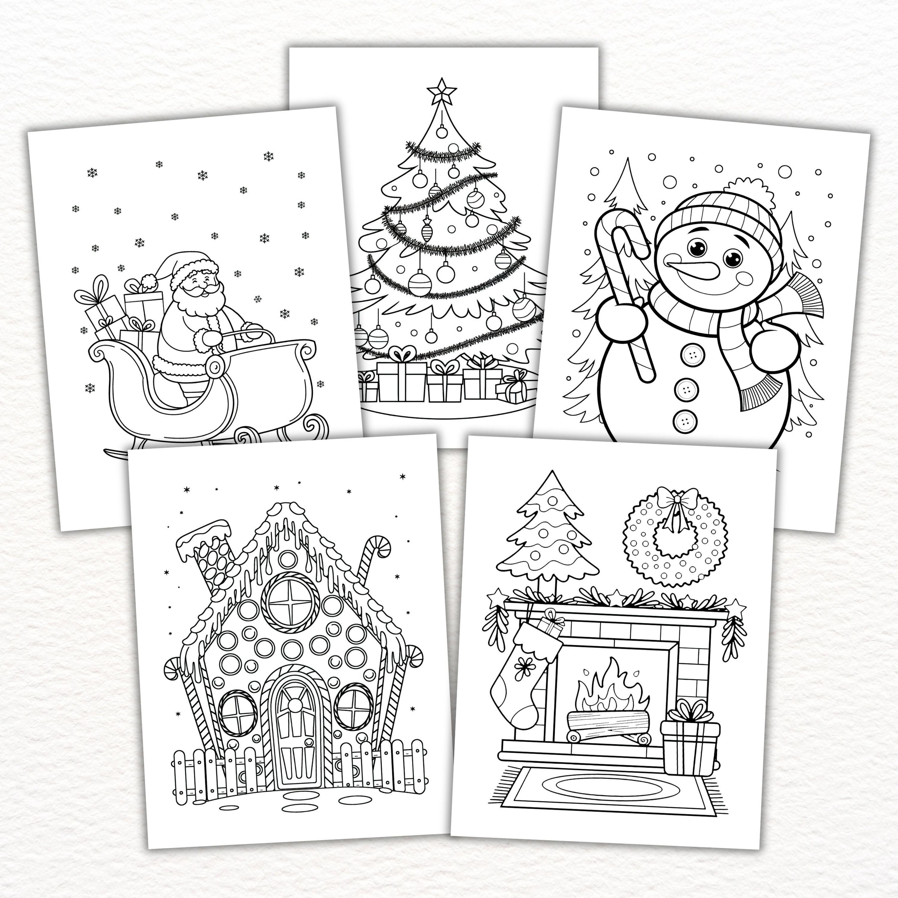 Christmas Coloring Pages for Kids, Printable Christmas Activity ...