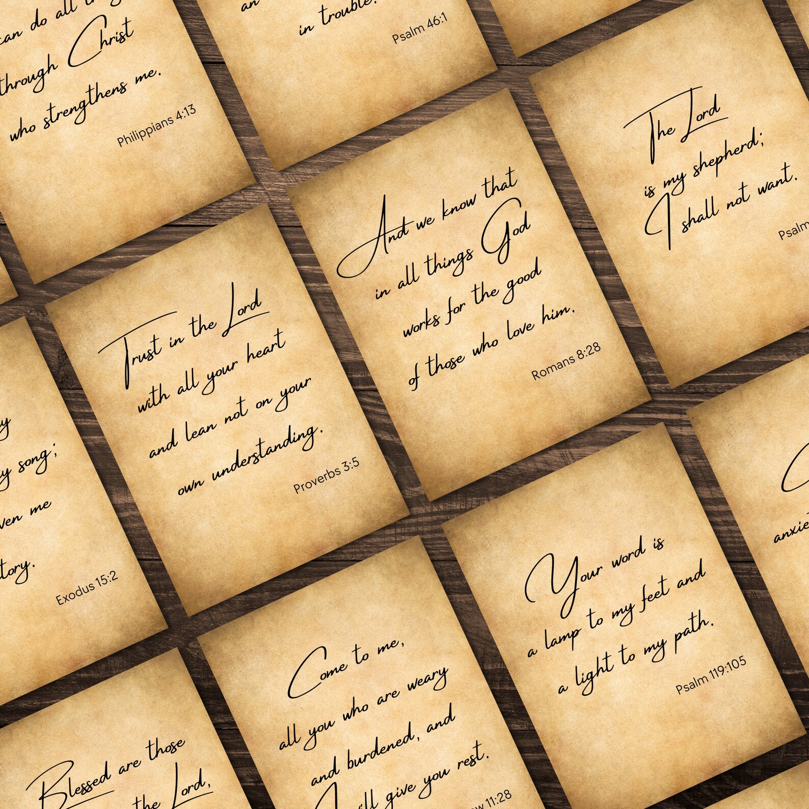 30 Printable Bible Affirmation Cards | Words of Christian Affirmations ...