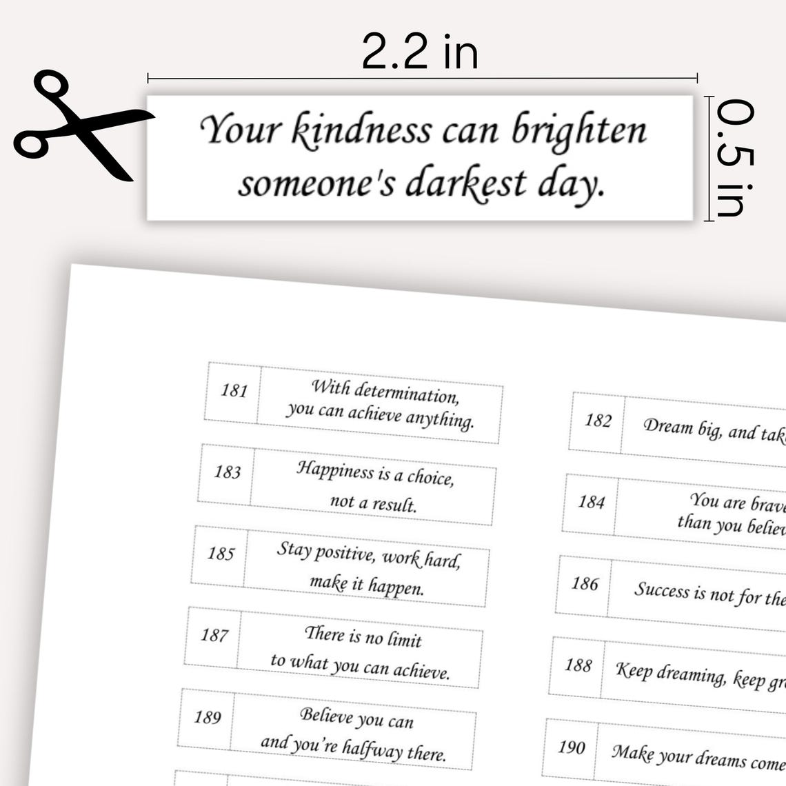 300 Printable Inspirational Sayings for Multiple Uses, Messages for ...