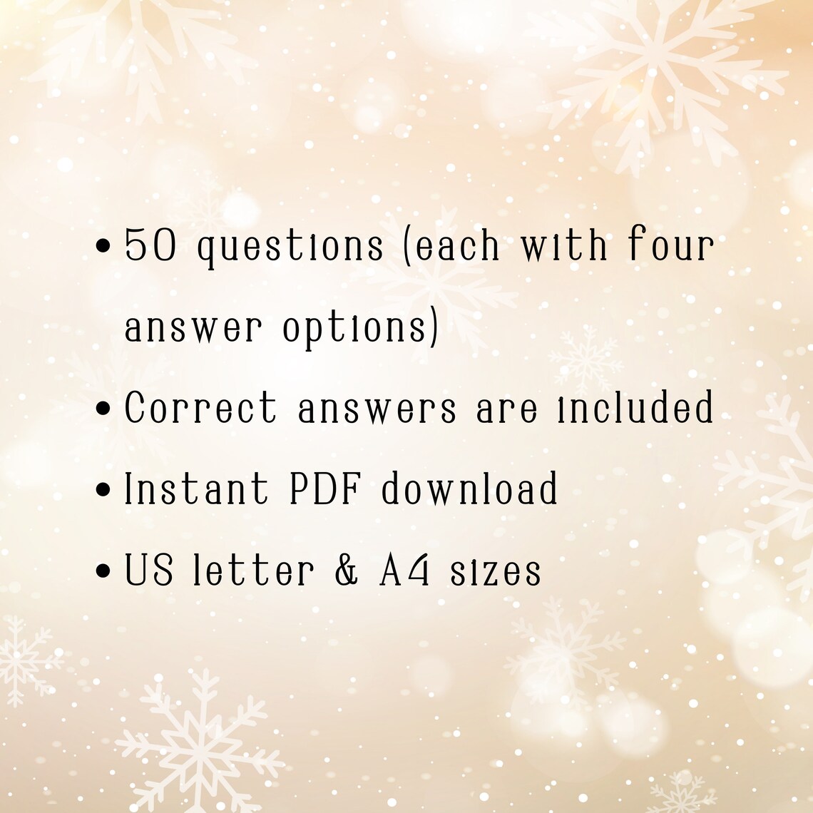 Printable Christmas Trivia Questions With Correct Answers | Trivia ...