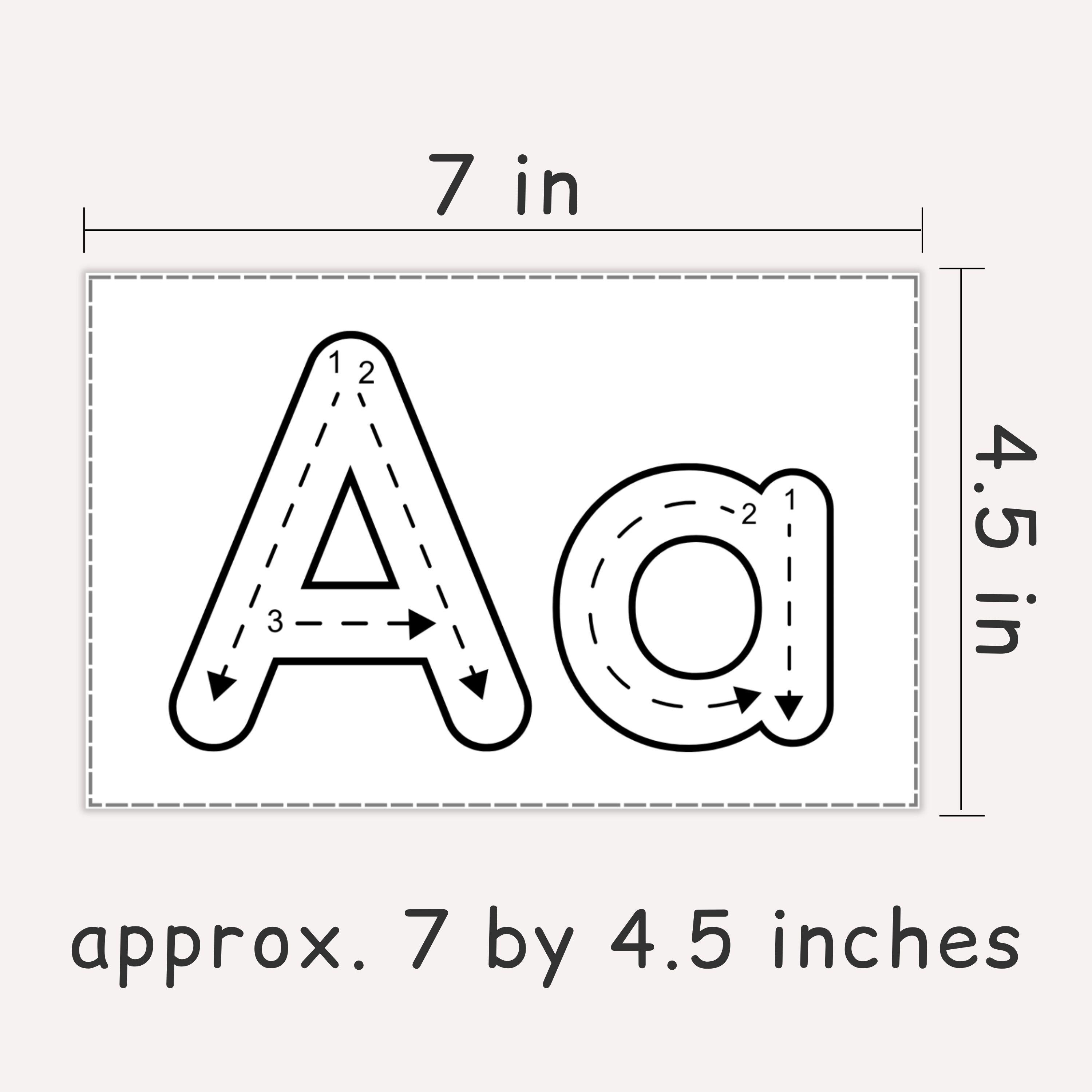Alphabet Activity Cards, Printable Flashcards for Tracing, Coloring and ...