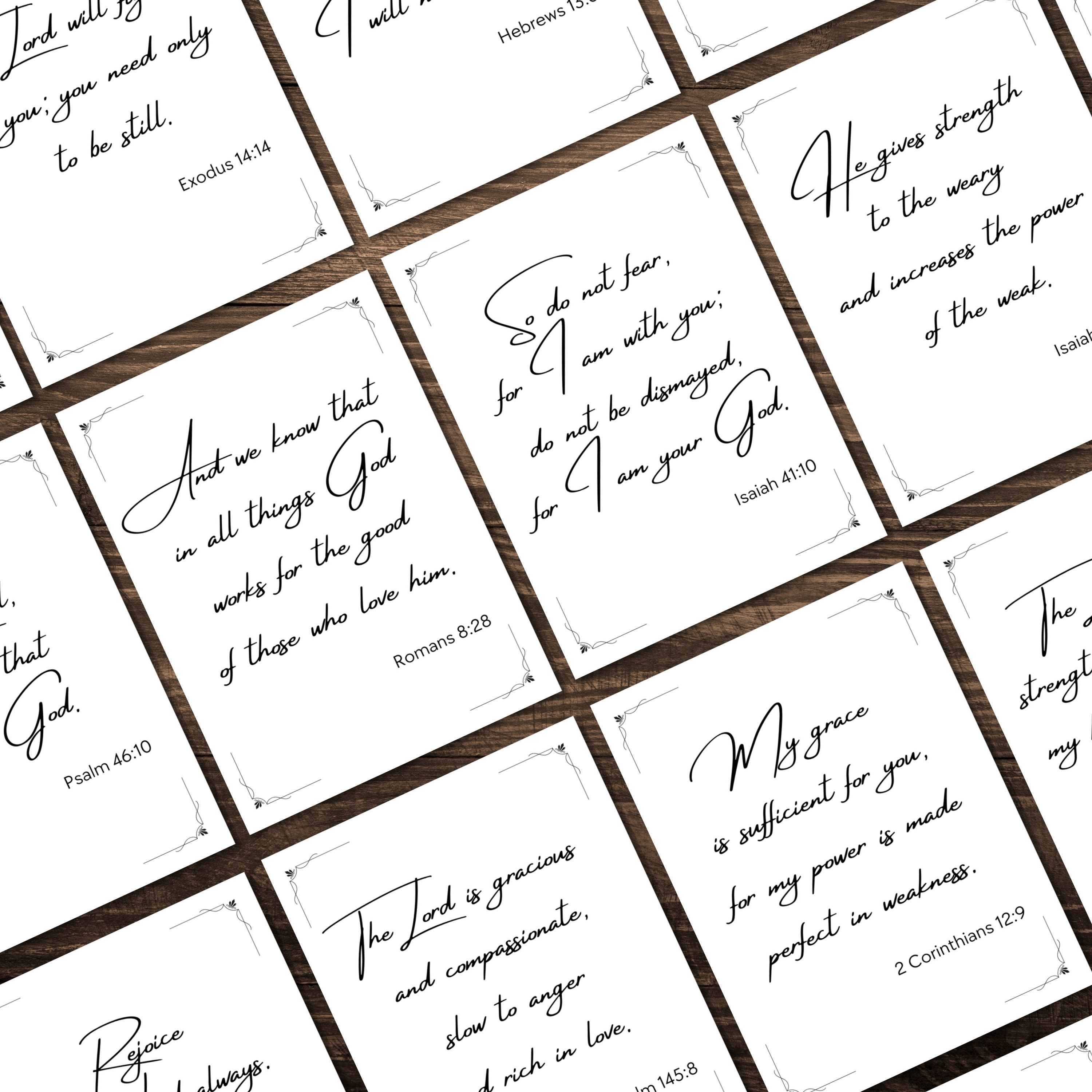 30 Printable Bible Affirmation Cards, Words of Christian Affirmations ...